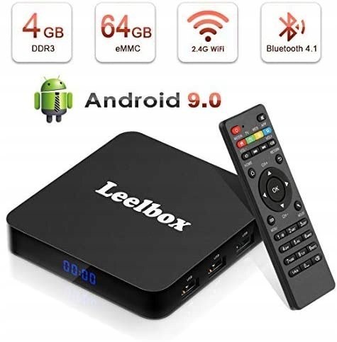 ANDROID TV BOX LEELBOX Q4 4G/64 GB HIT FV23 GW12